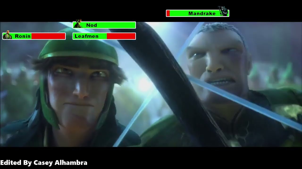 Epic (2013) Final Battle with healthbars 2/2