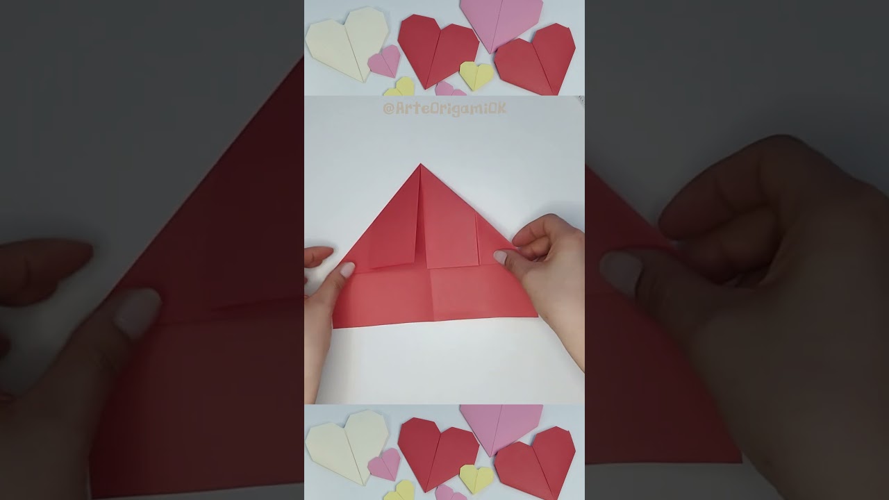 Marcapáginas de Corazón con ORIGAMI | Arte Origami
