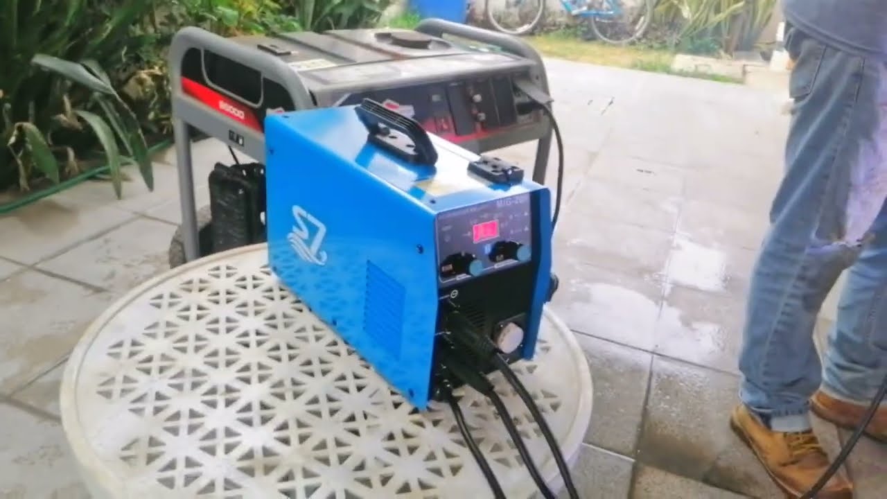 mig 200 S7 soldadora inverter Mig, Tic, MMa stick, 3 en 1, soldando con Generador