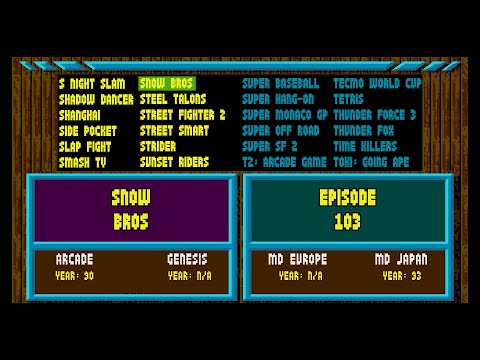 Arcade Games Vs Sega Genesis - Snow Bros