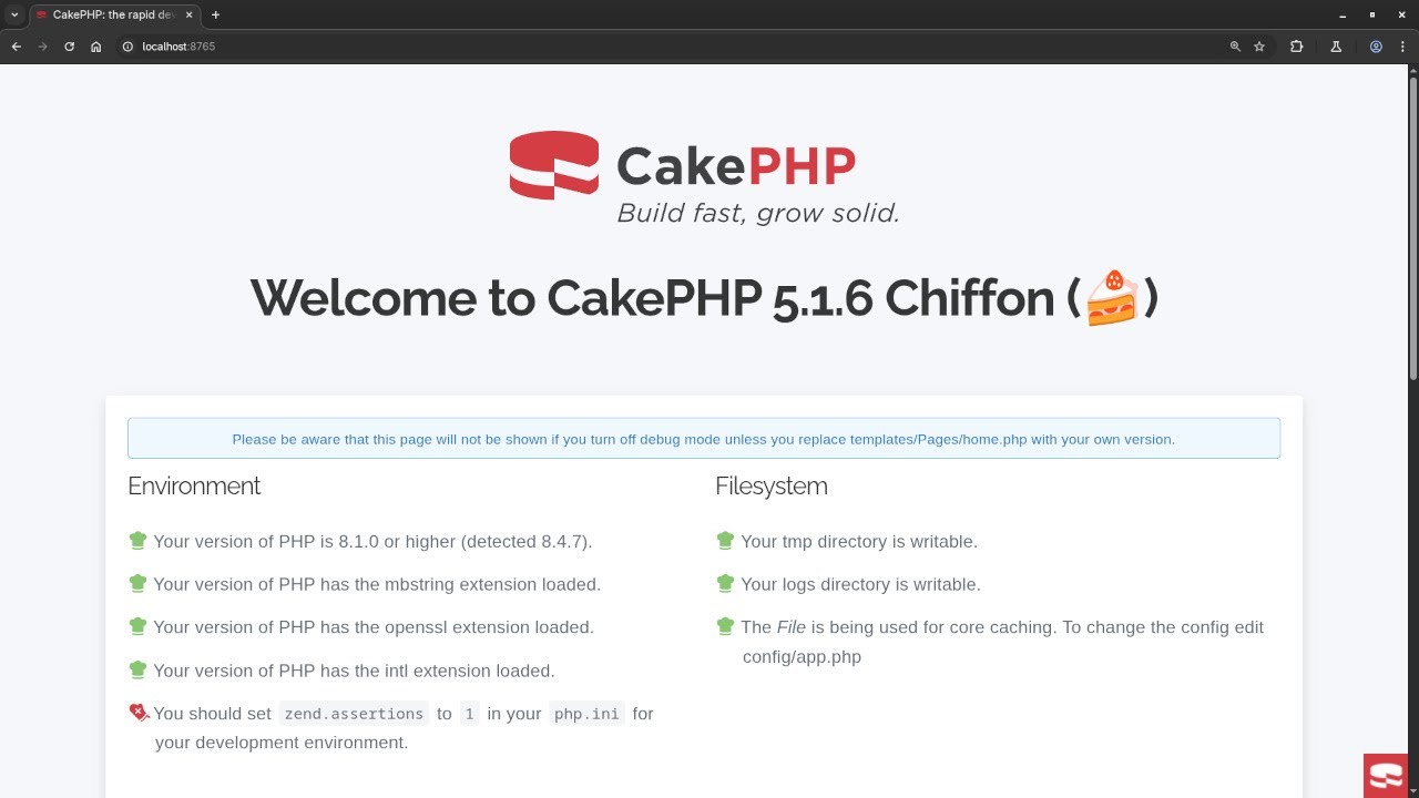 PHP Web Framework CakePHP