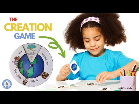 The Creation | Teach kids about the Creation, Matching Game and Pinwheel Craft