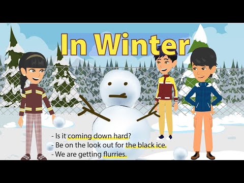 Winter - Snow Related Dialogue - Sub…: English ESL video lessons