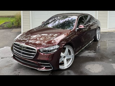 MERCEDES S580 Wrapped in METALLIC BLACK ROSE is the DEFINITION of LUXURY! ๐๐ค๐ผ