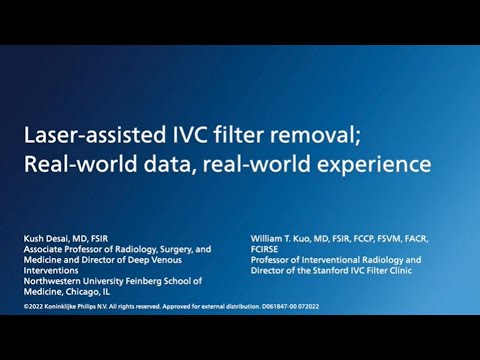 Laser IVC filter removal - CavaClear; Real-world data, real-world experience.