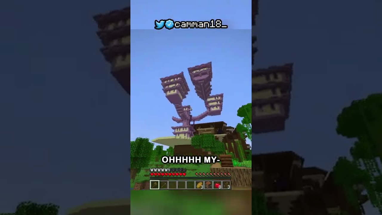 Minecraft, But Structures Randomly Spawn...