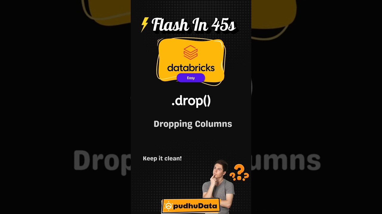 Spark .drop() Explained | ⚡Flash in 45s | #pudhuData #Shorts