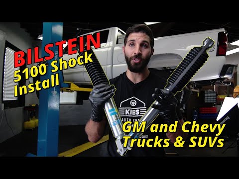 How to Replace Front & Rear Truck Shocks - Bilstein 5100 - 2004 Chevy Silverado GMC Sierra 1500 2500