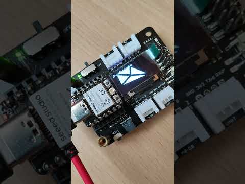 XIAO ESP32C3 display on XIAO Expansion board's OLED using u8g2 library (Arduino Framework)