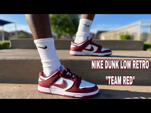 EARLY LOOK!! 2022! NIKE DUNK LOW RETRO "TEAM RED" UNBOXING REVIEW & ON FEET THESE ARE A HIT!
