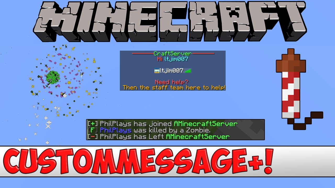Minecraft Plugin Tutorial - Custom Message Plus