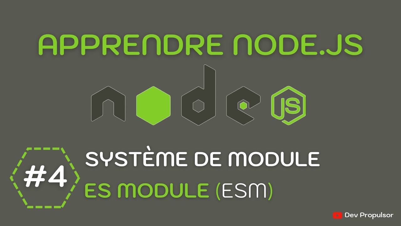 Node.js : 4 - ESM (EcmaScript Module)