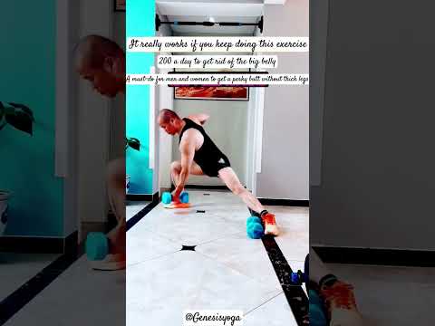 Do this exercise 200 times a day to reduce waist and abdominal fat tighten thighs stretch leg muscle