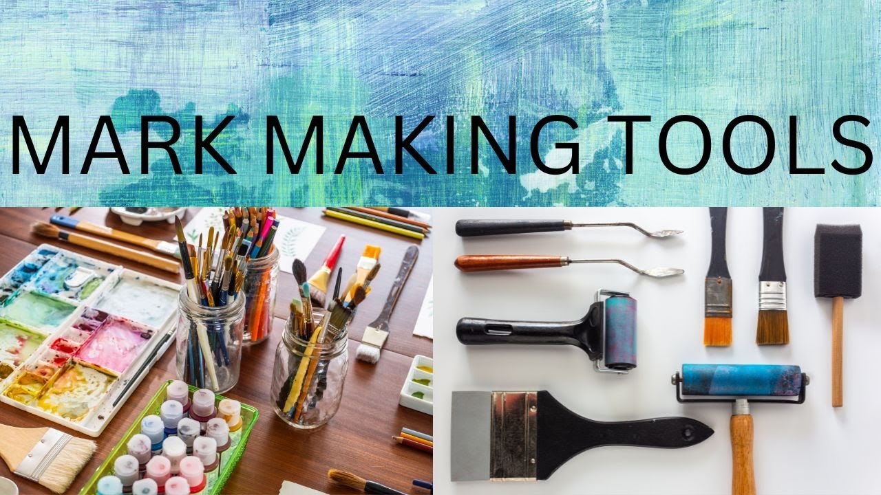 Using My Handmade Mark Making Tools
