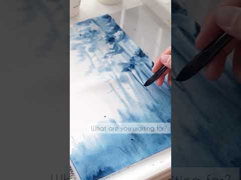 I wish I spent more time doing this... #watercolor #monochrome #howto