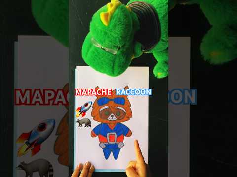 Learn Spanish for kids | RACCOON is MAPACHE | Spelling and pronunciation | NEW Spanish word