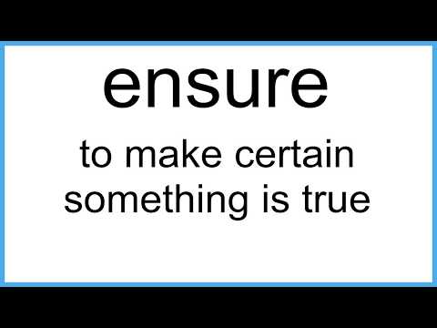 ensure The New English Dictionary meaning | Vocabulary for Kids | Children's Dictionary
