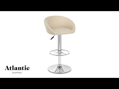 Zenith Real Leather Bar Stool
