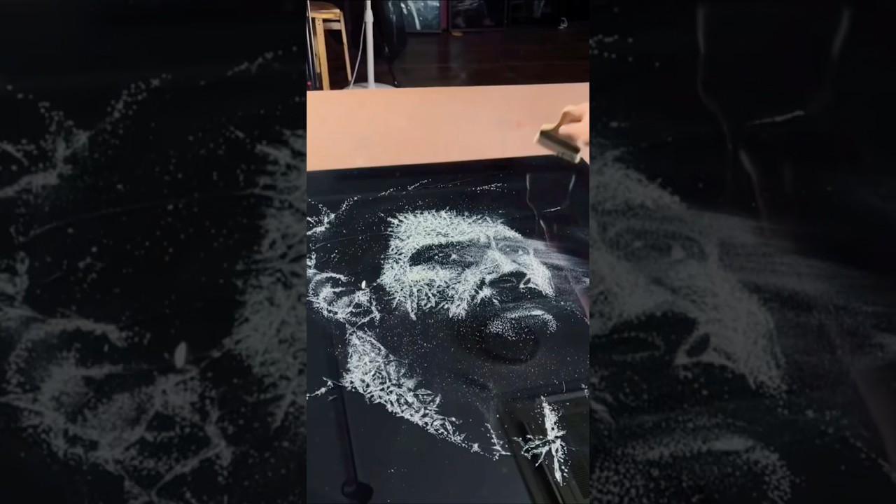 I can’t believe this was made with a hammer!#fyp #diy #hammer #portrait #art #portrait