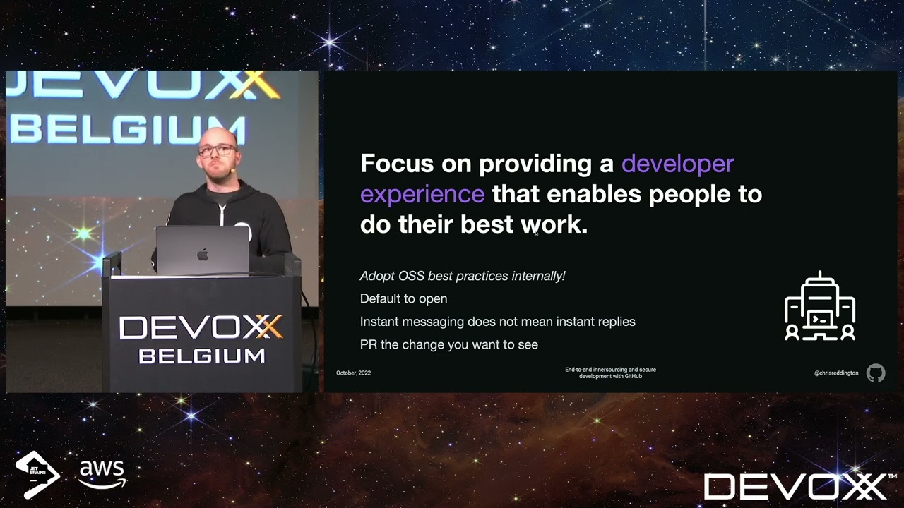 End-to-end innersourcing and secure development with GitHub  by Chris  Reddington