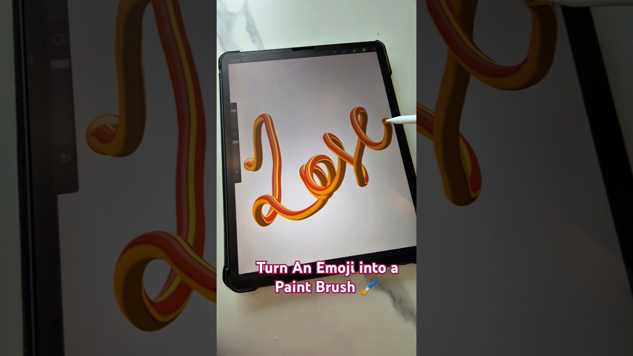 How to Turn Any Emoji into a Paint Brush #illustration #ipaddrawing #digitalart #procreatebrushes