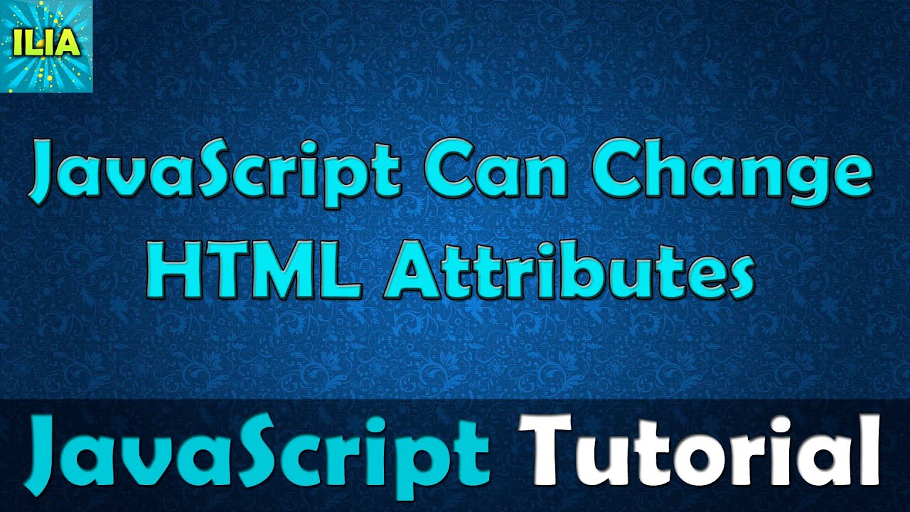JavaScript Tutorial - JavaScript Can Change HTML Attributes