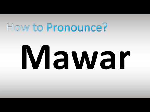 How to Pronounce Mawar