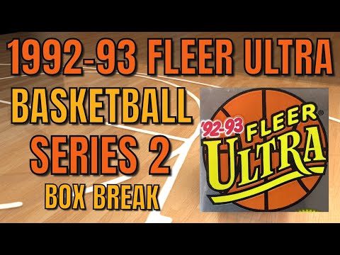 1992-93 Fleer Ultra Series 2 NBA Basketball Cards - Box Break - Shaq Rookie Card!