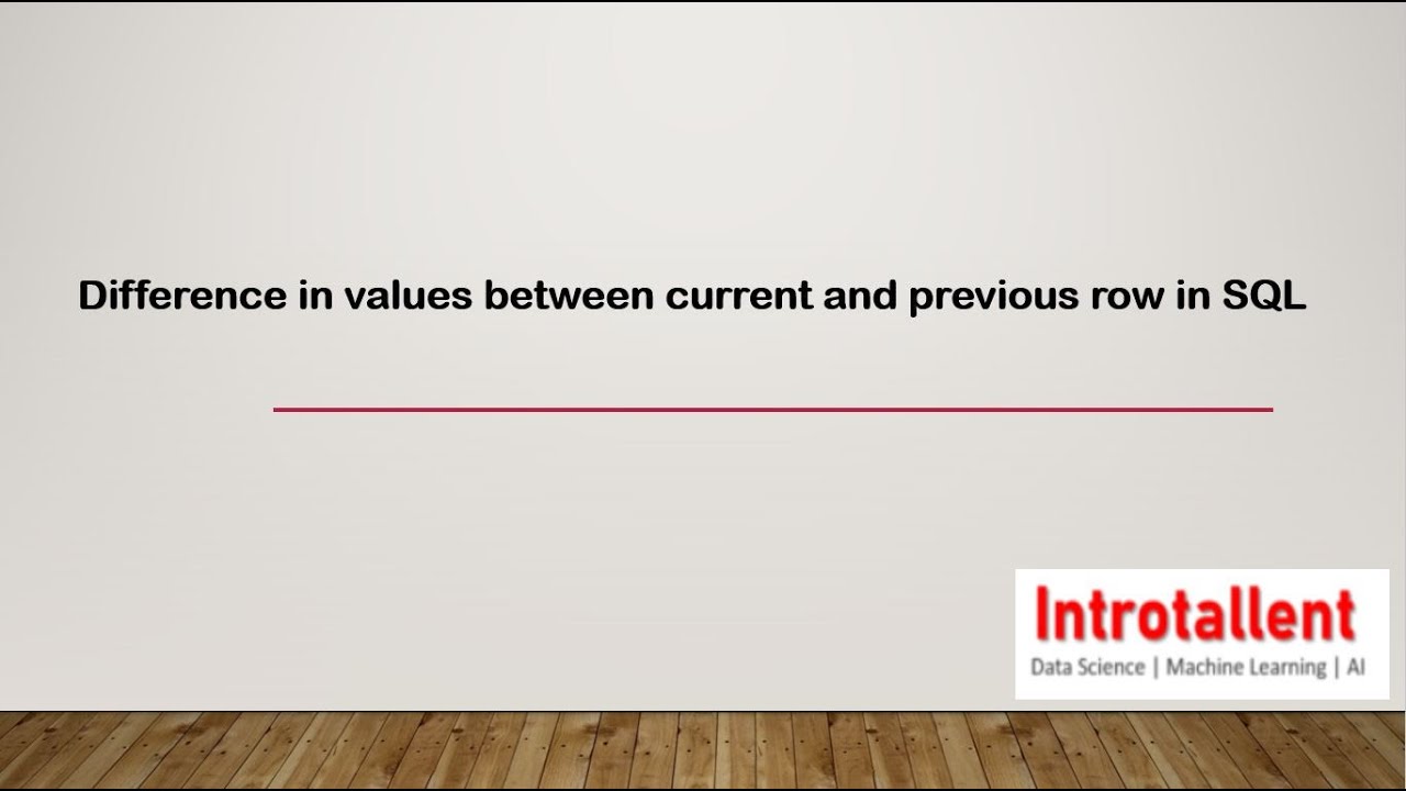 MySQL | Displaying difference in values between the current row and previous row