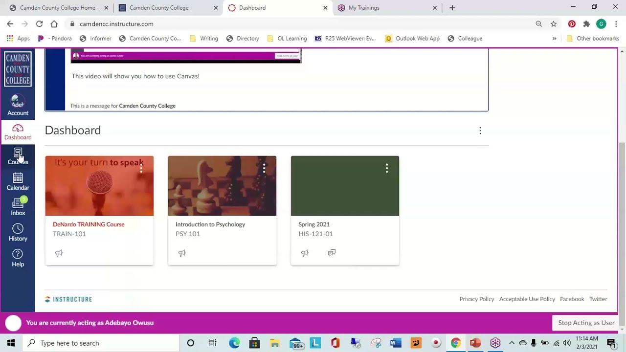 Canvas Training for Students