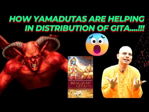 PS 151) Yamadutas helping in distribution of Gita 😲😲( Link of story in description below)