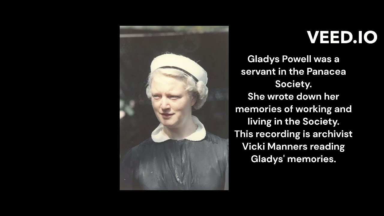 Panacea Society- Gladys Powell