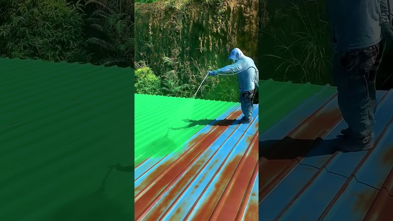 Color steel roof painting process- Good tools and machinery make work easy