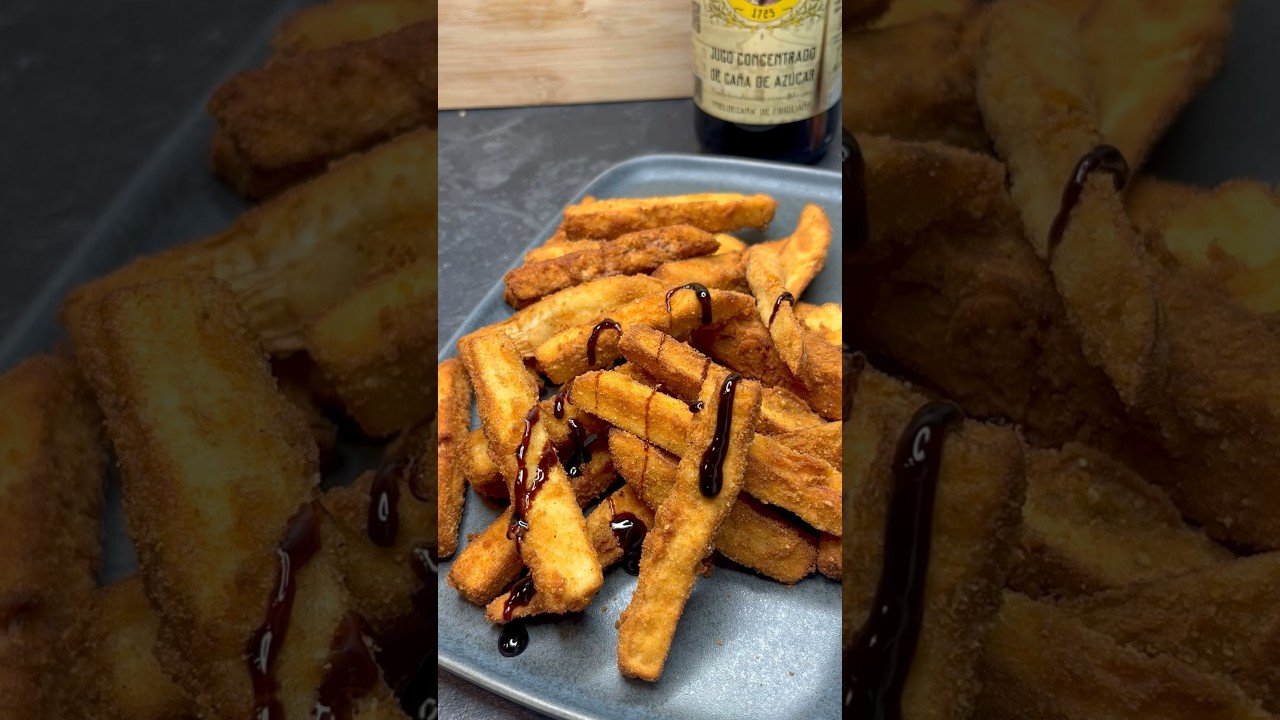 PALITOS BERENJENA CRUJIENTES (👇RECETA en comentarios) #receta #recetas #recetasfaciles #aperitivo