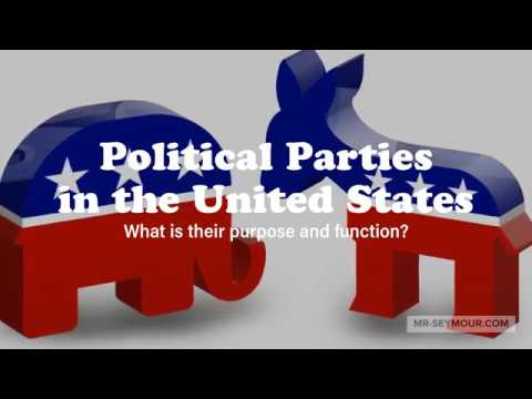 What are the goals and functions of a Political Party