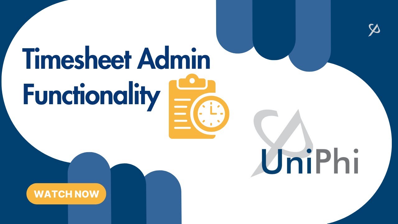 Timesheet Admin Functionality