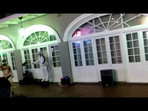 Bourbon Street hustle in New Orleans