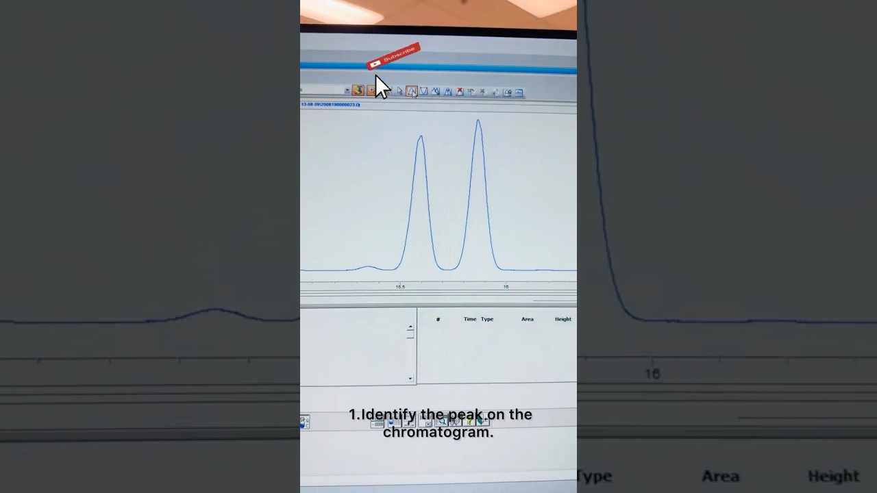 #How to integrate peak area 📈📊 #peak integration #gas chromatography #lab life