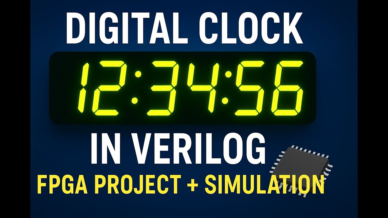 Digital Clock using Verilog | FPGA Project with Simulation |Deep Dive to Digital