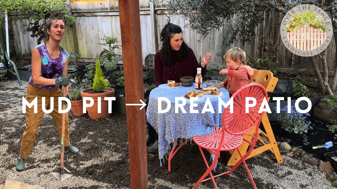 Budget Backyard Transformation | Pea Gravel Patio + Edge Right Metal Edging Garden Bed