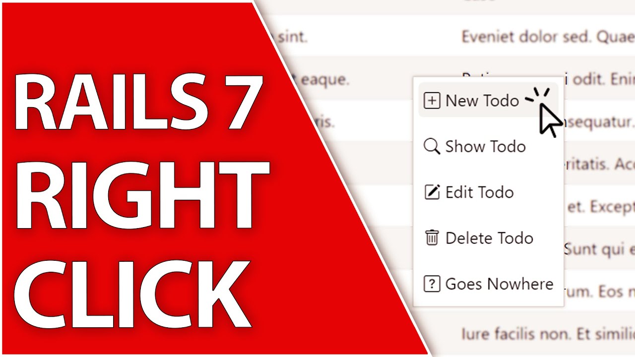 Craft a Custom Context Menu in Rails 7