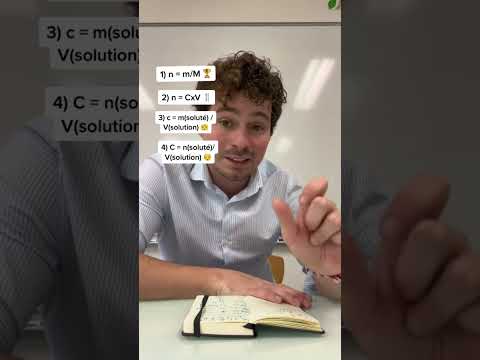 7 formules à connaître pour le bac de physique chimie. (partie 1) 🧪