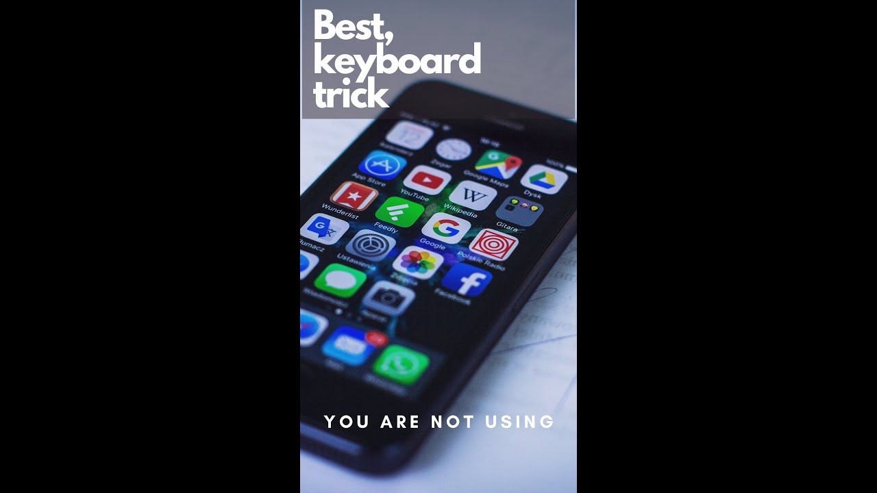 do you want to type fast on iphone then try this keyboard trick