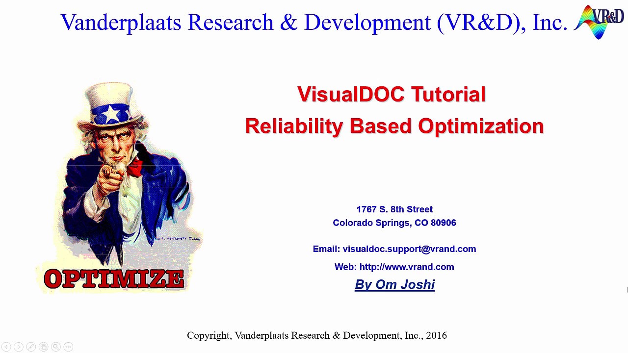 Reliability Based Optimization in VisualDOC