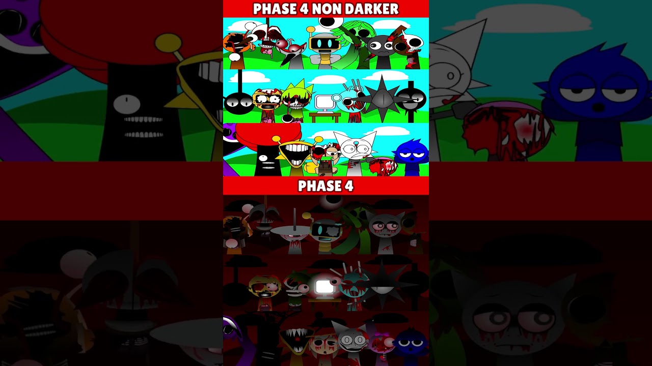 Incredibox Sprunki Phase 4 Non Darker VS Phase 4 *MIX VERSION*
