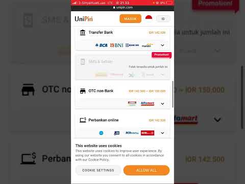 Beli Diamond Mobile Legend Pakai Metode Pembayaran Indomaret di Unipin Terbaru Oktober 2022