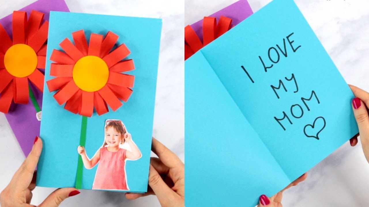 Mothers Day Cards - Paper Flower Mother’s day Card