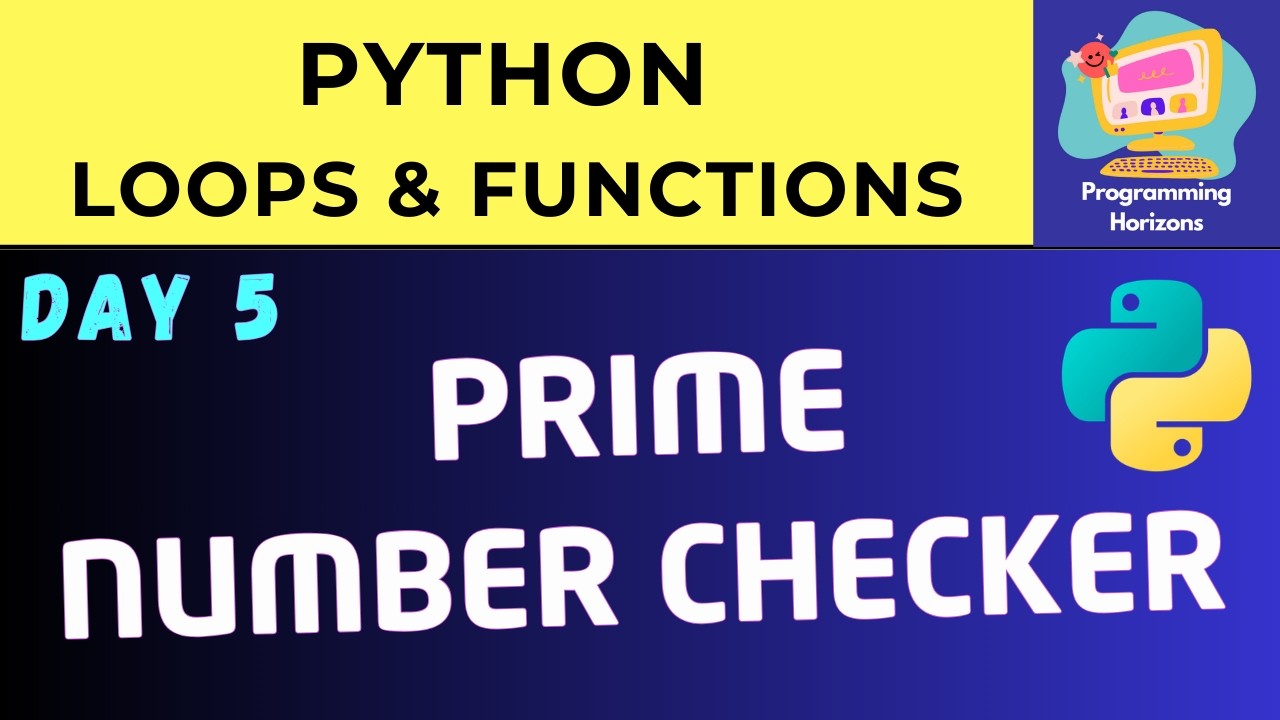 Python Prime Number Program | Check Prime Number using While Loop