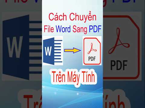 How to convert Word File to PDF on computer