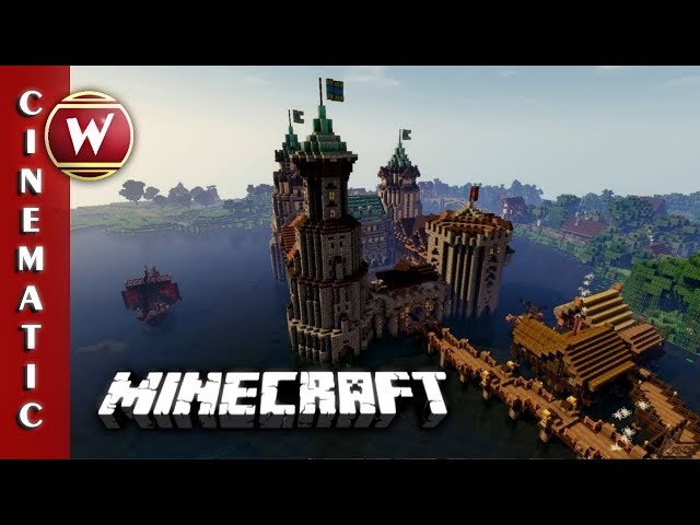 Download the castle set on a lake Minecraft Map
